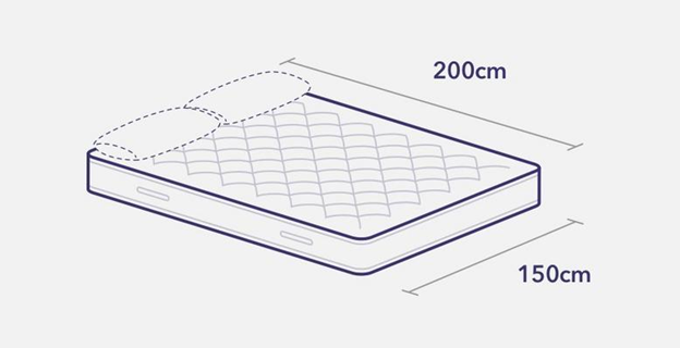 Standard super king mattress size store