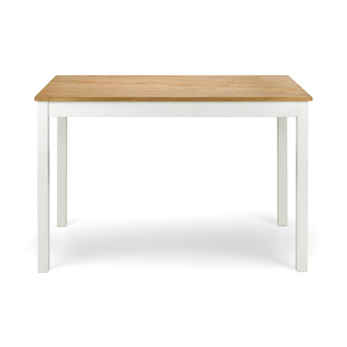 Dale Leisure - Coxmoor White and Oak Rectangular Dining Table (D75 x ...