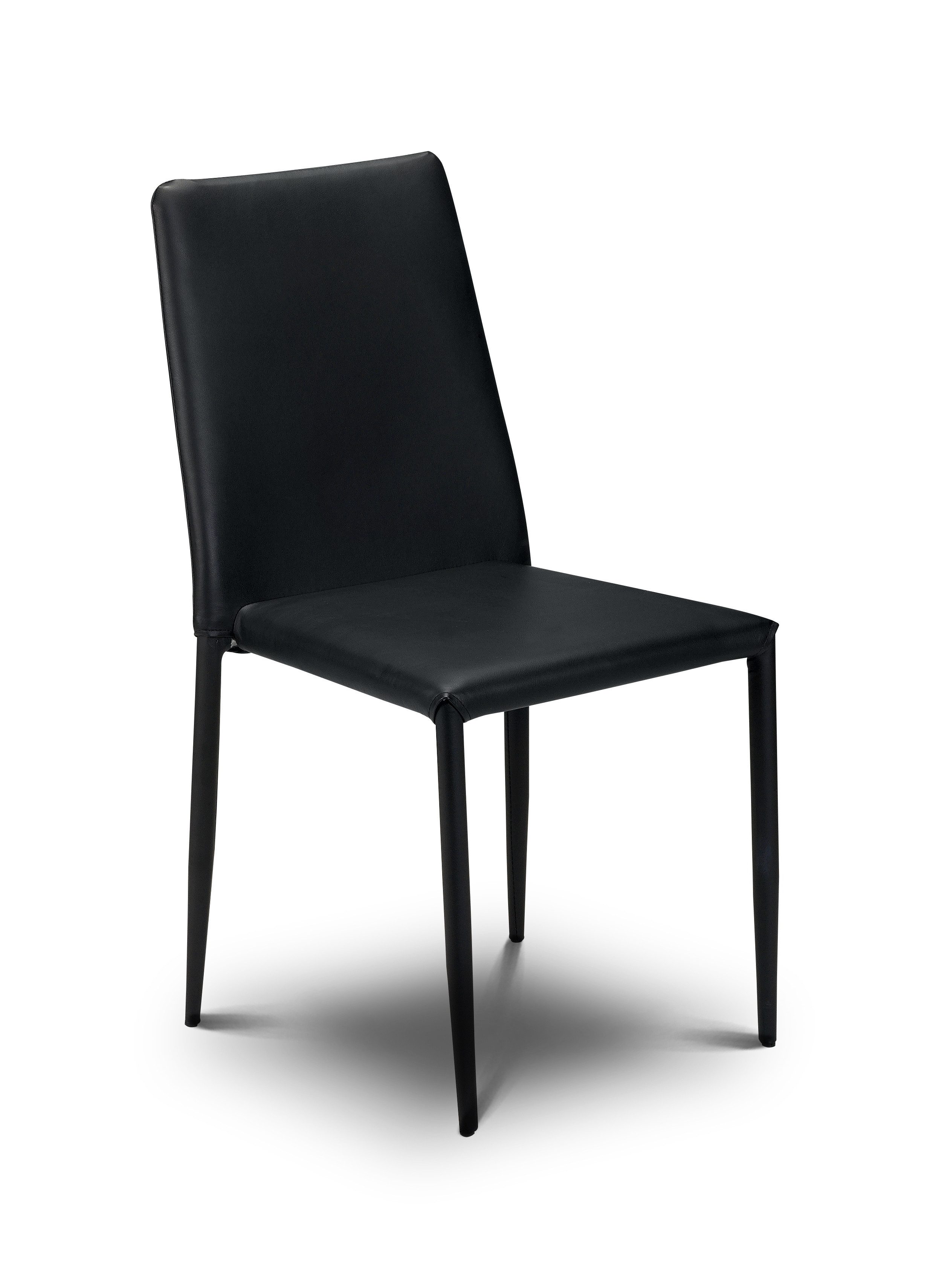 Stackable faux leather dining chairs store