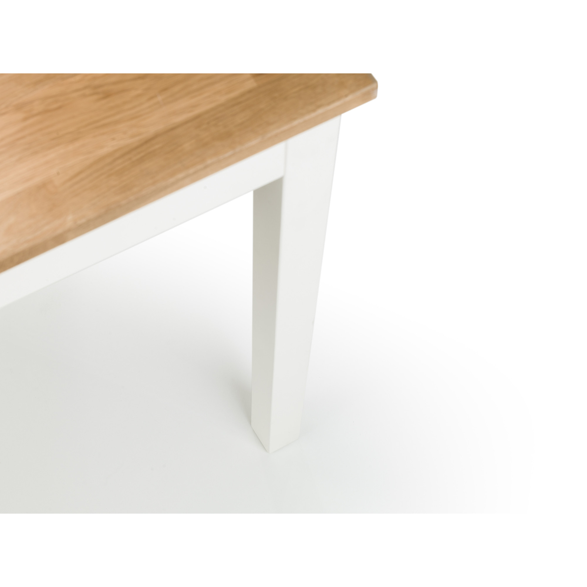Dale Leisure - Coxmoor White and Oak Rectangular Dining Table (D75 x ...